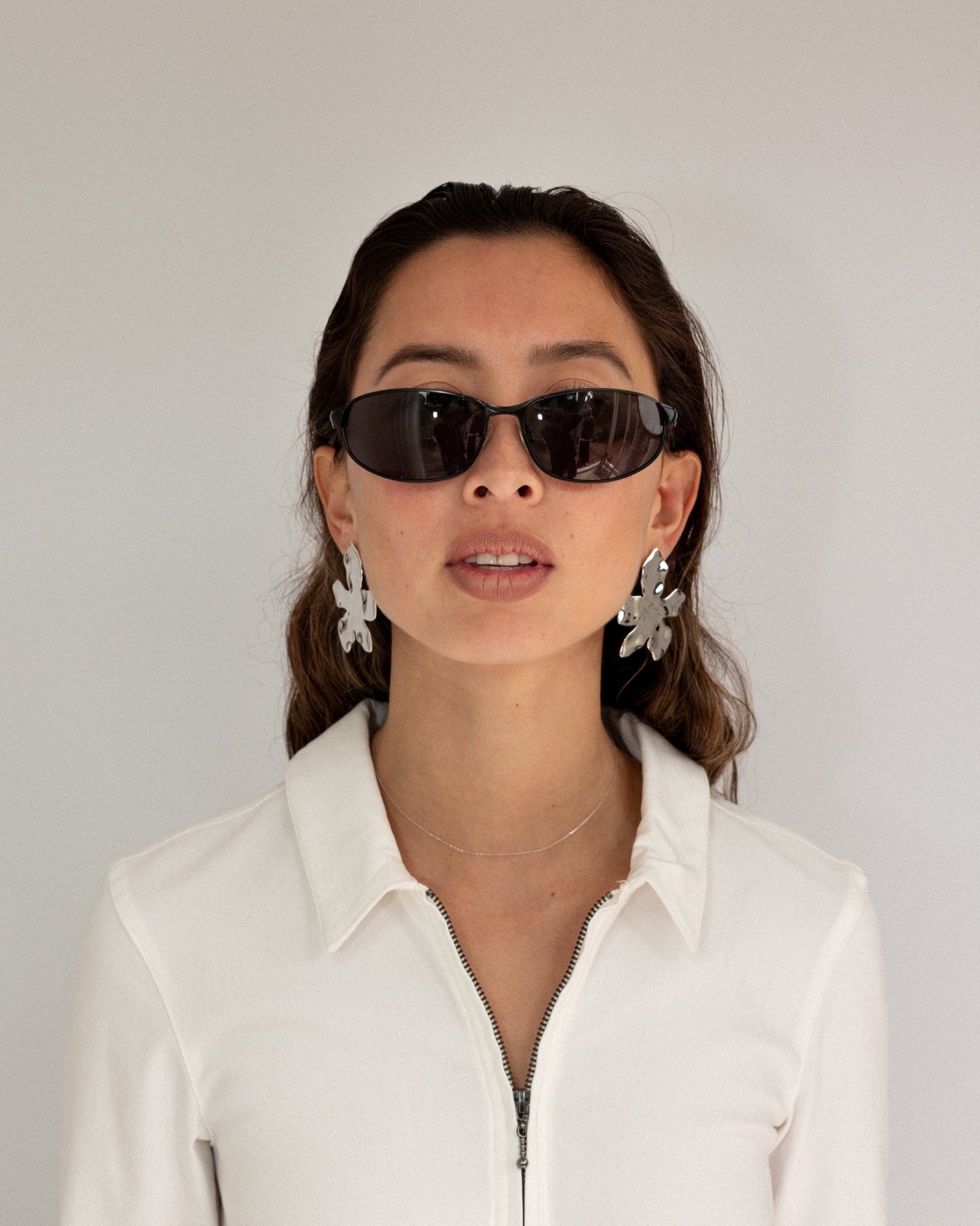 'Fleur' Form Earrings – Lines & Current