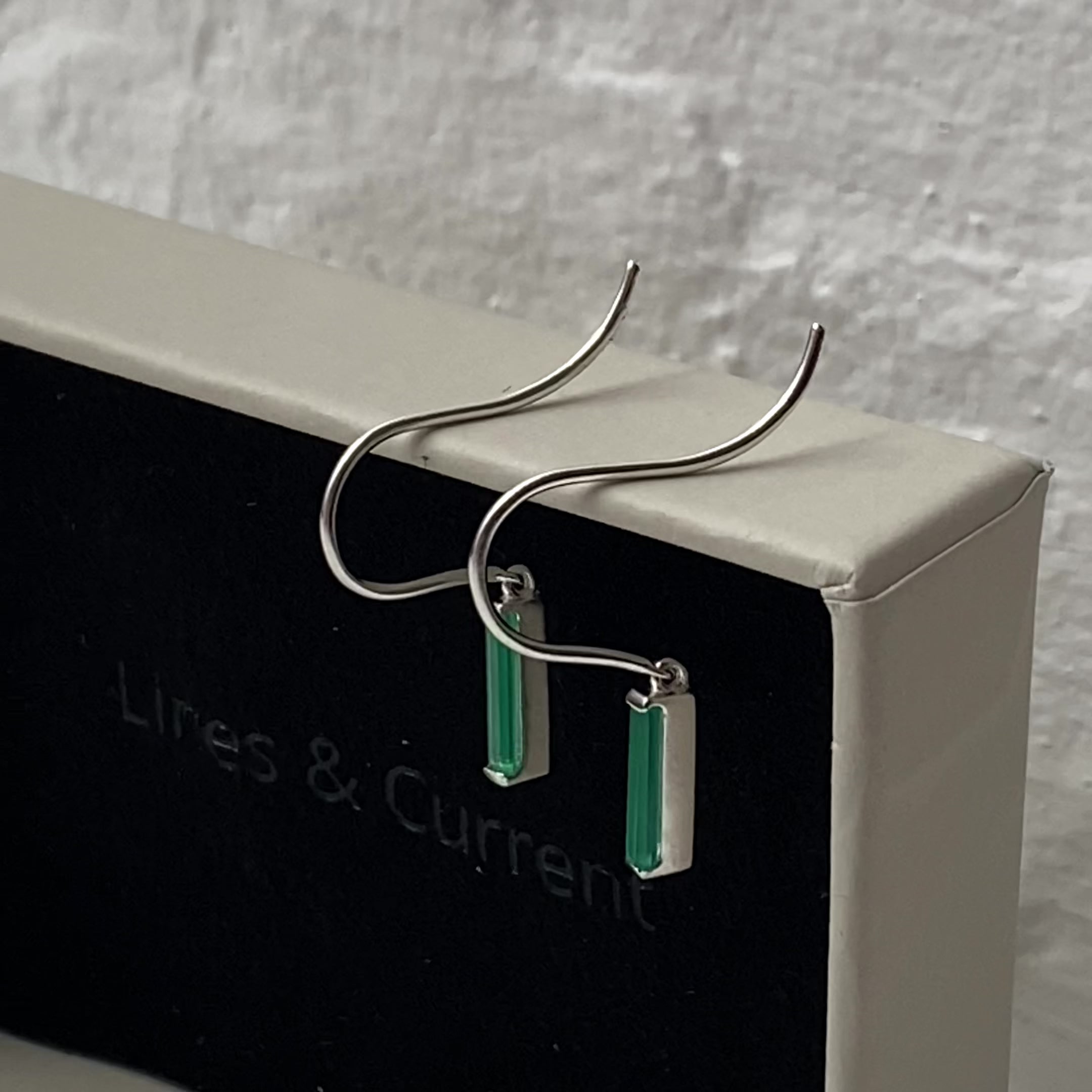 'Green Alchemy' Drop Earrings – LINES AND CURRENT