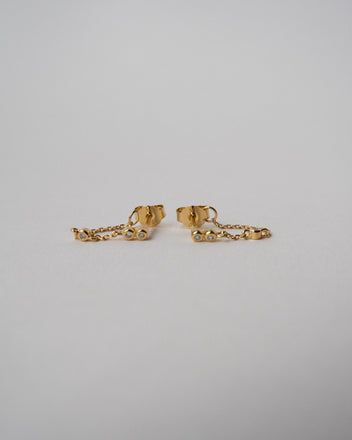 'Bianca' CZ Thread Earrings – LINES AND CURRENT