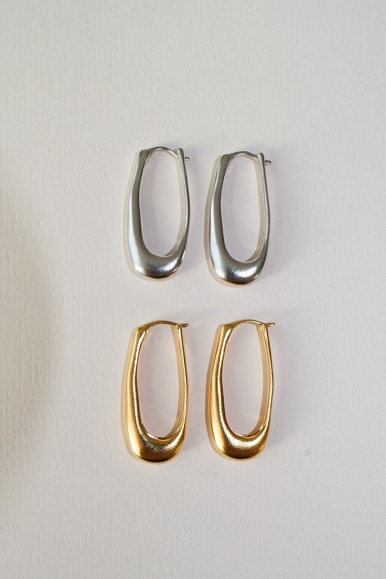 'Rekki' Mid Rectangle Hoops – LINES AND CURRENT