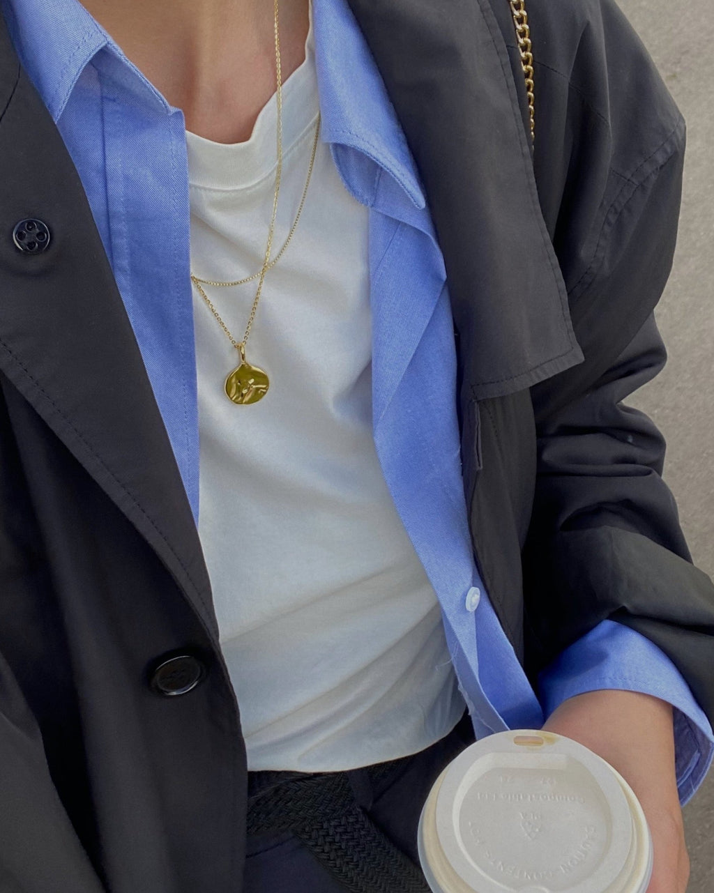 'Océane' Drip Pendant Necklace – LINES AND CURRENT