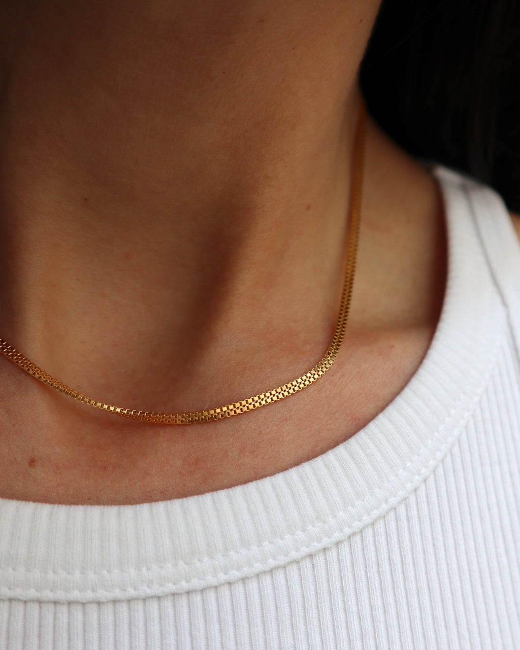Double Box Choker Chain – LINES AND CURRENT