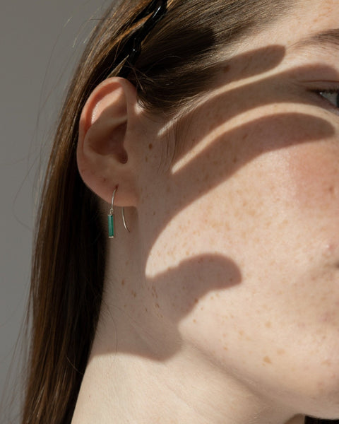 'Green Alchemy' Drop Earrings – Lines & Current