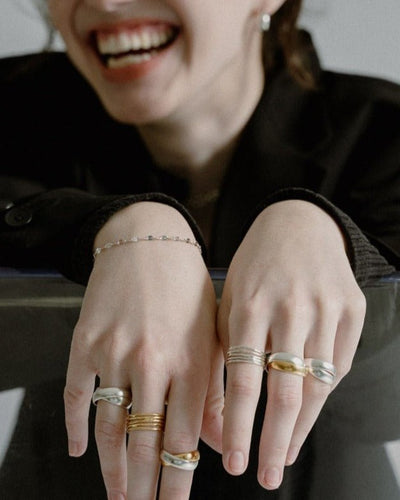 'Lennon' Interlinked Ring – LINES AND CURRENT