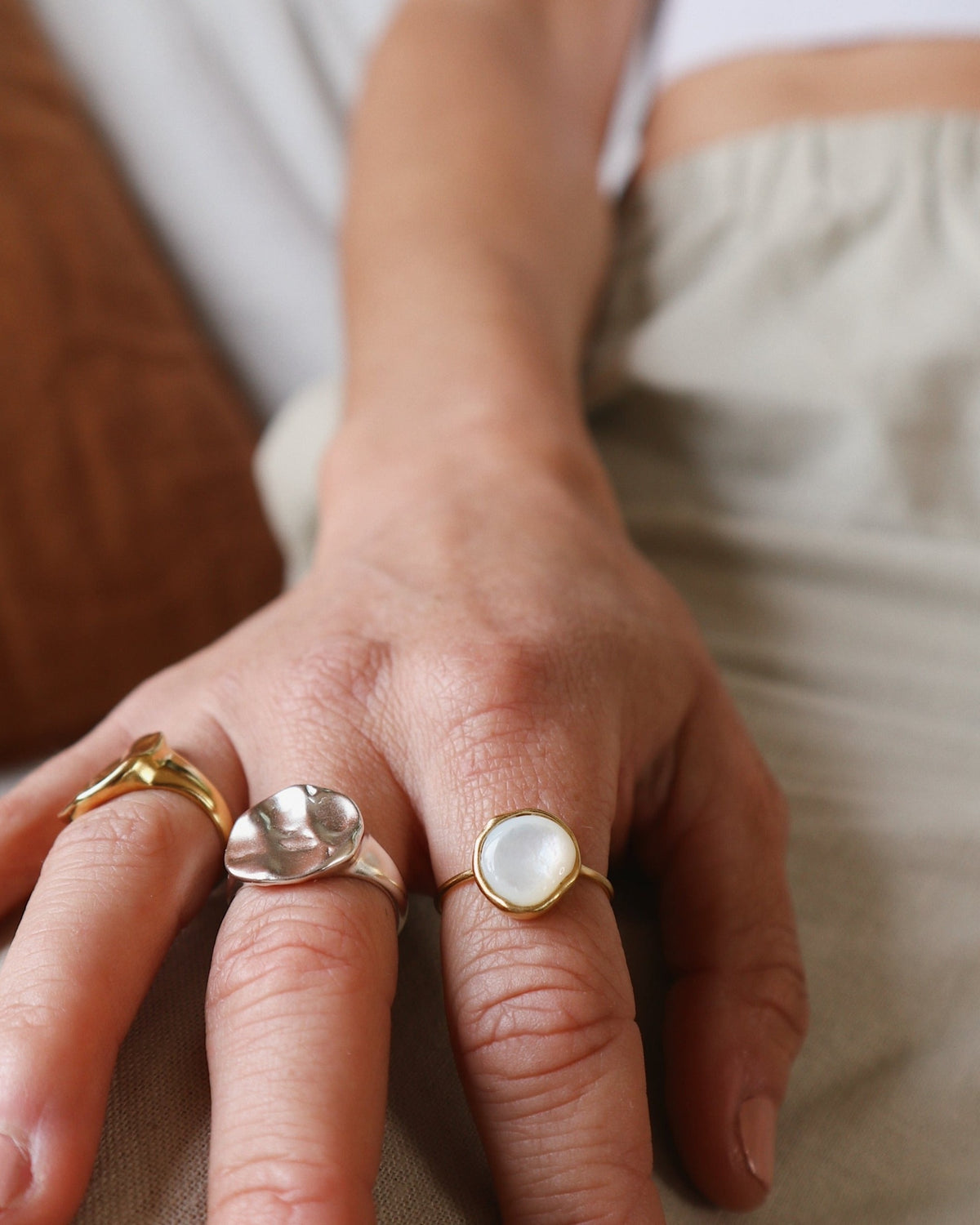 'Sigrid' Shell Ring – LINES AND CURRENT
