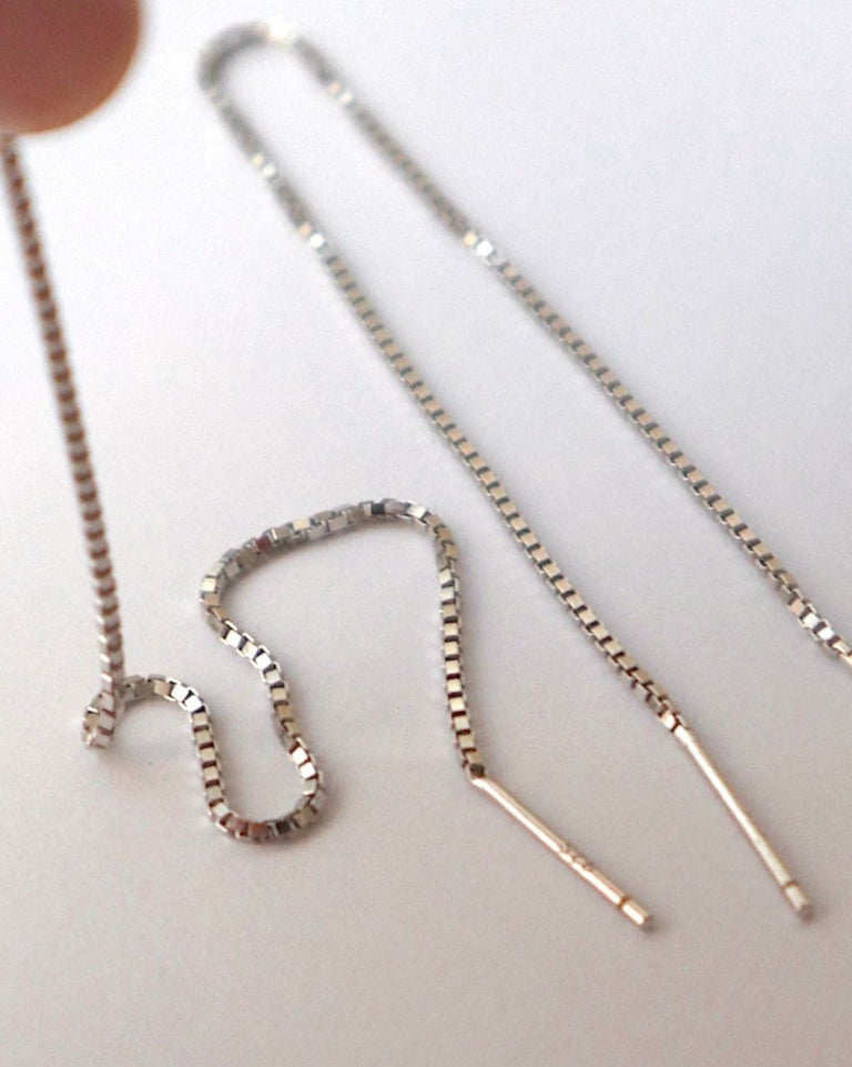'Taylor' Thread Earrings – LINES AND CURRENT