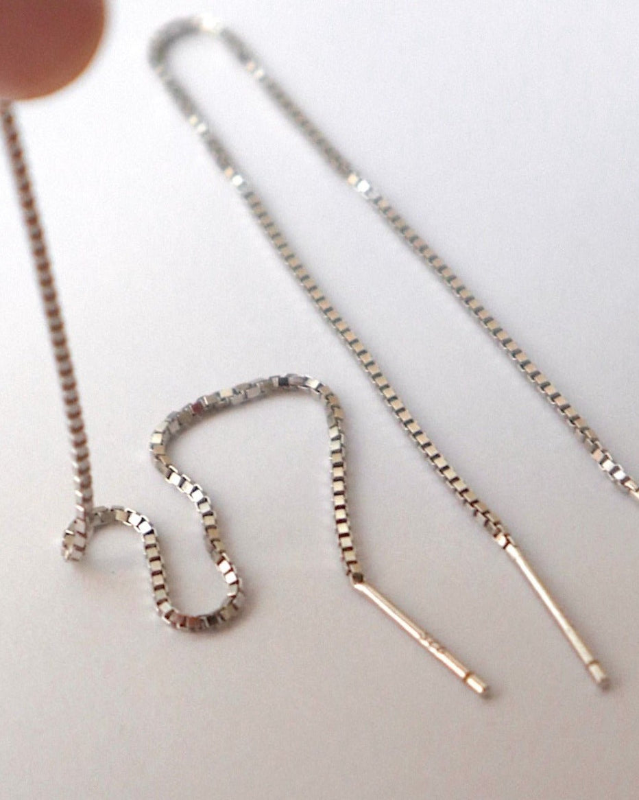 'Taylor' Thread Earrings – Lines & Current