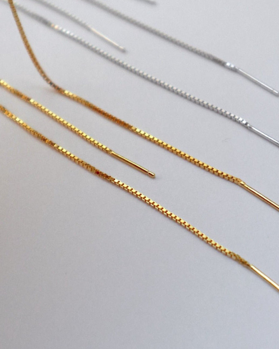 'Taylor' Thread Earrings – Lines & Current